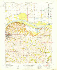 1950 Map of Lexington East, Lafayette County, MO — High-Res | Pastmaps